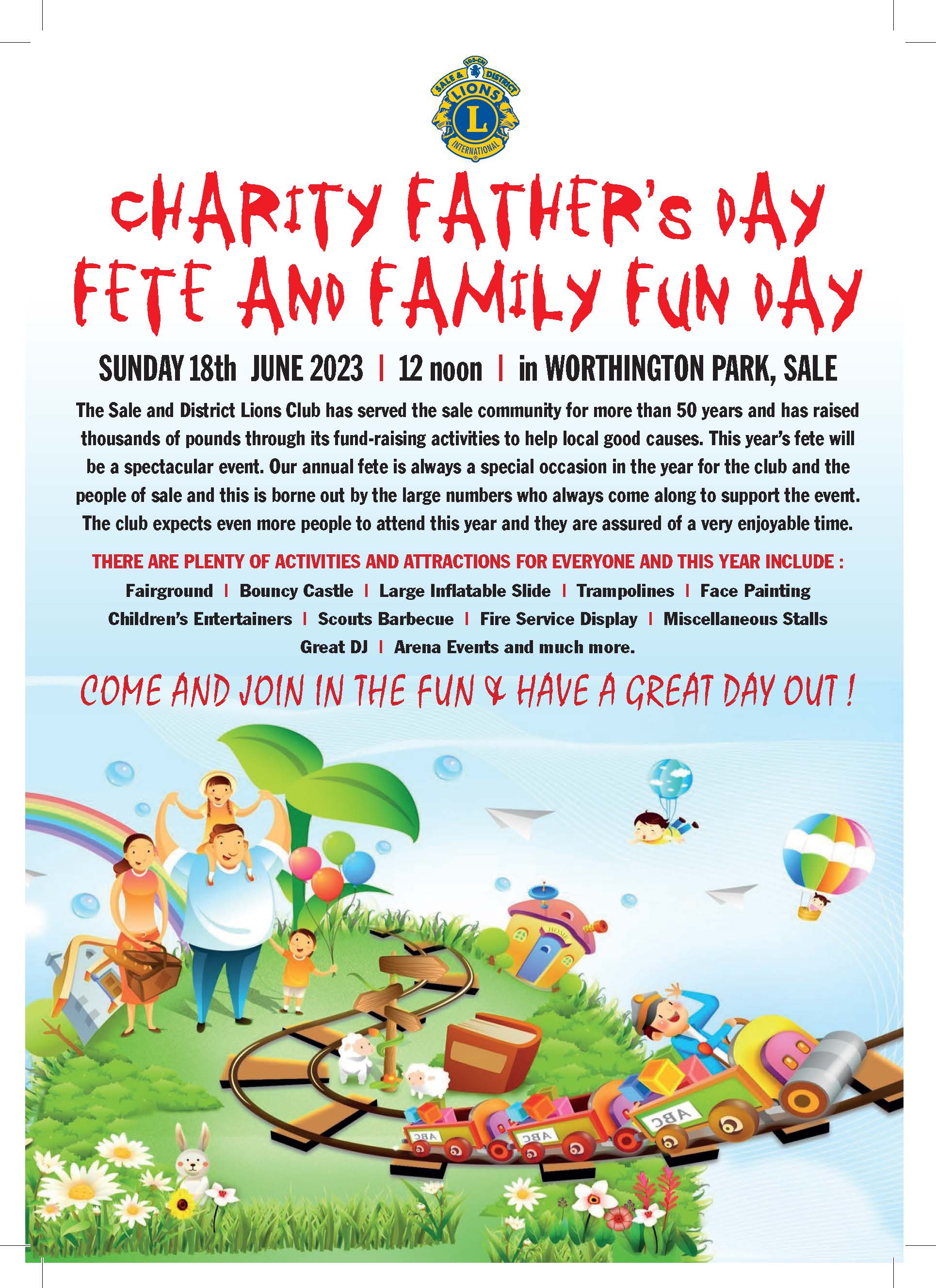Sale Lions Charity Father’s Day Event | Friends of Worthington Park